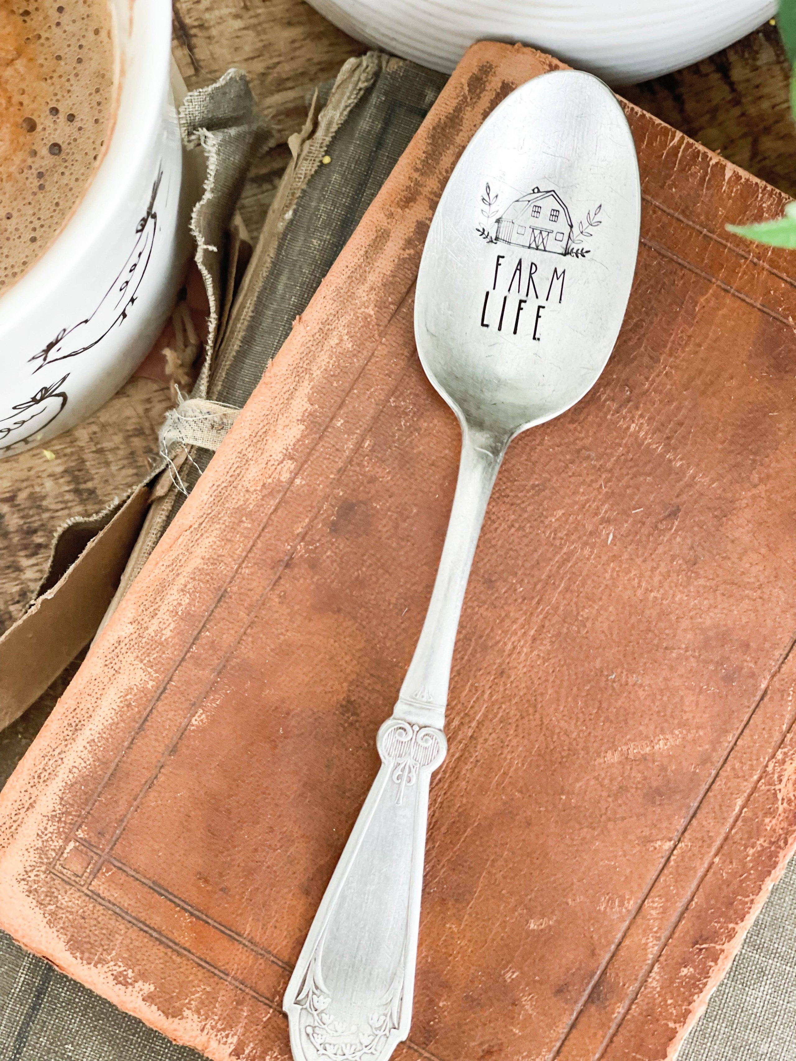 Farm Life Vintage Stamped Spoon | The Rabbit Hole- Ten Sleep